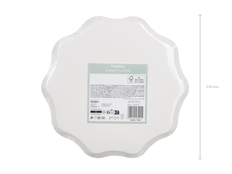 Checkered Party Paper Plates With Gold Edge - Gingham Disposable Plates ...