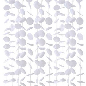 White Paper Wedding Backdrop - White Hanging Backdrop Decoration ...