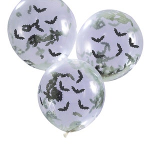 Halloween Balloons Bat Confetti Balloons Creep It Real Balloons ...