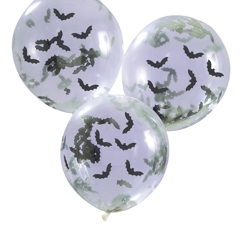 Halloween Balloons Bat Confetti Balloons Creep It Real - Etsy