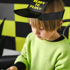 Gaming Party Hats - Ready to Play Hats - Video Game Party Decoration ...
