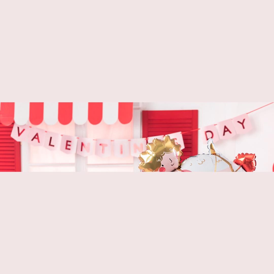 Valentines Day Banner - Red & Pink Valentine's Bunting - Valentine's ...
