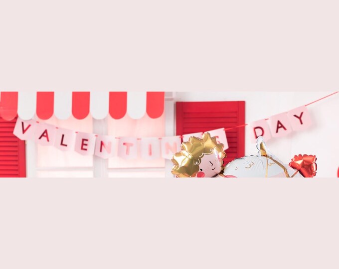 Rose Pink Bow Garland - 3m, Pink and Red Valentine's Decorations, Bow ...
