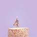 Rose Gold Number 4 Candle - Four Birthday Cake Candle - Age Candles ...
