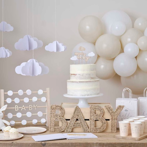 Decoraciones Blancas Para Baby Shower Decoraciones De Baby Shower Para