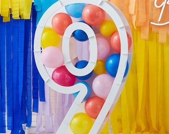 Number 9 Balloon Stand Large Birthday Balloon Mosaic - Etsy