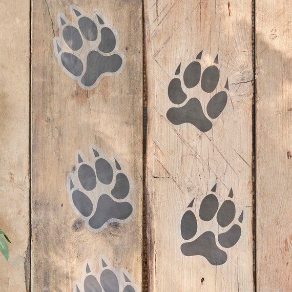 Animal Paw Print Floor Stickers Wild Animal Party Accessory - Etsy