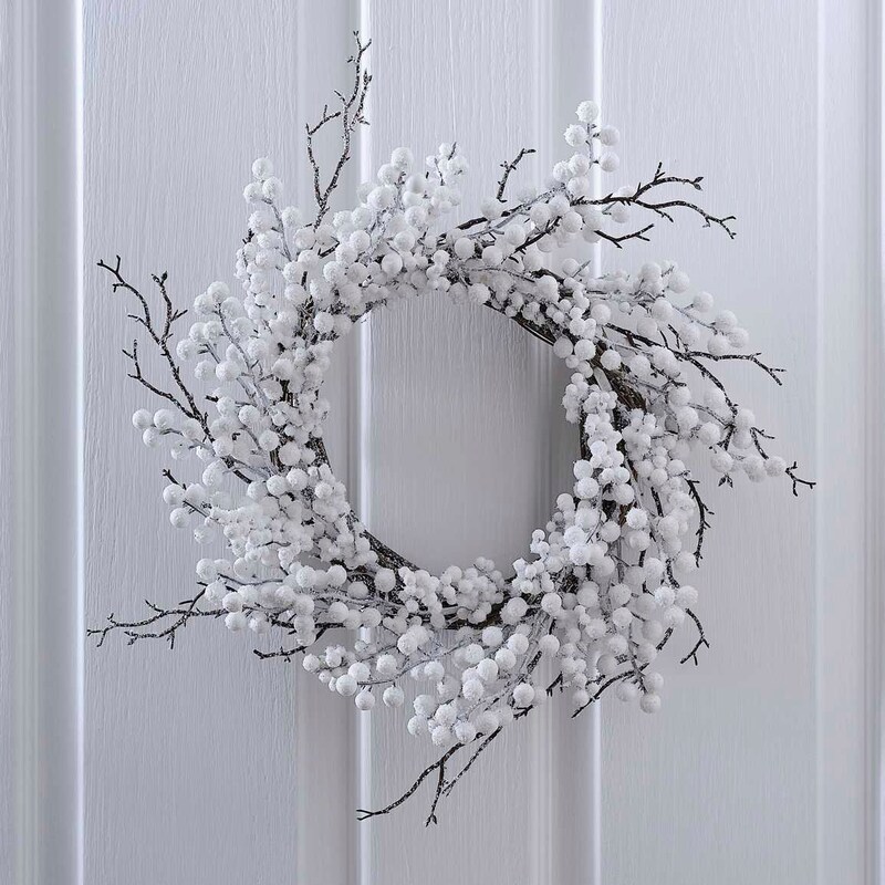 White Berry Wreath - Etsy