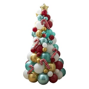 Balloon Christmas Tree - Candy Cane Balloon Tree Kit - Christmas ...