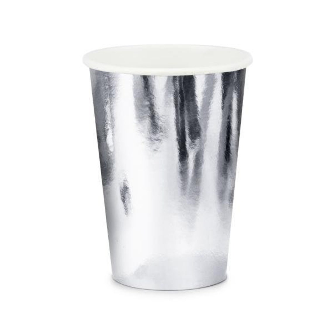 Silver Party Paper Cups Pack of 6 - Etsy UK