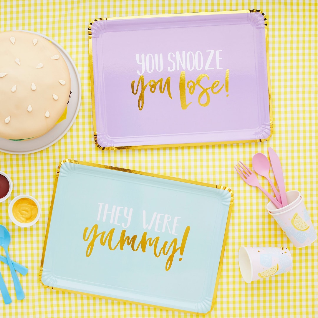 Pastel Paper Trays - Party Table - Disposable Party Food Trays - You ...