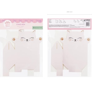 Cat Cat Boxes Pink Cat Snack Boxes Cat Birthday Decorations Birthday ...