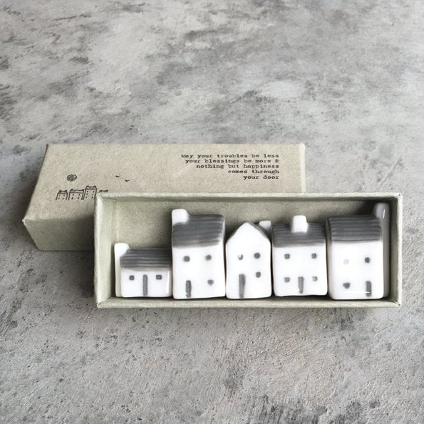 Porcelain Mini Houses Gift - Street in A Box - Keepsake Gift-boxed ...