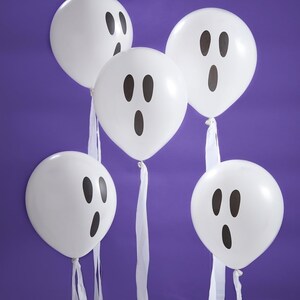 Halloween Balloons - Ghost Balloons With Streamers - Scream Balloons ...