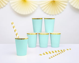 Mint and Gold | Etsy