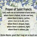 St Francis of Assisi Prayer Poster Quote Original Wall Art Bible ...