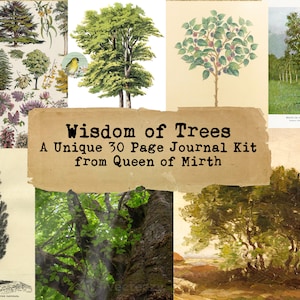 WISDOM OF TREES Large Journal Kit Printable Digital Download Tree Junk ...
