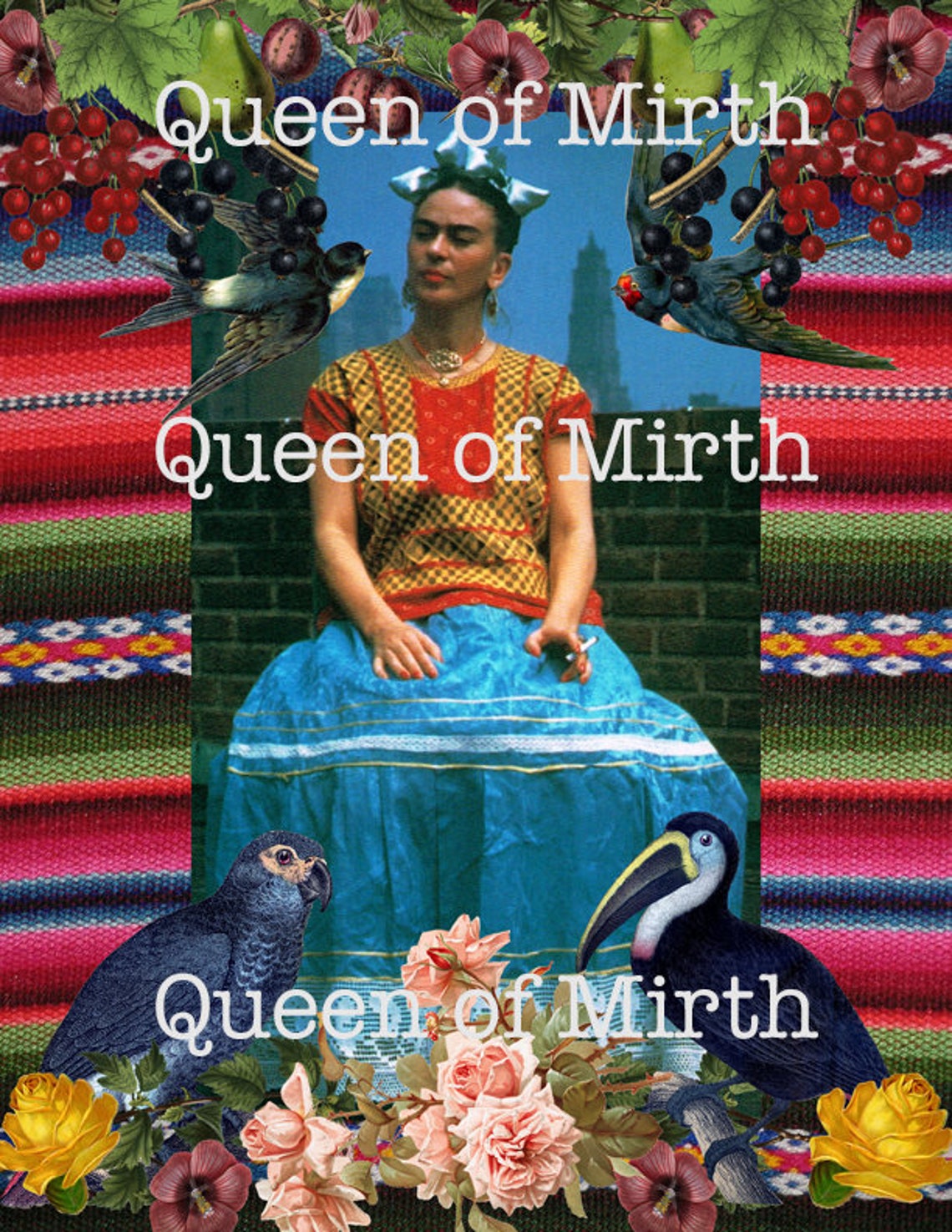 FRIDA KAHLO Original Collage Art Instant Download Print - Etsy