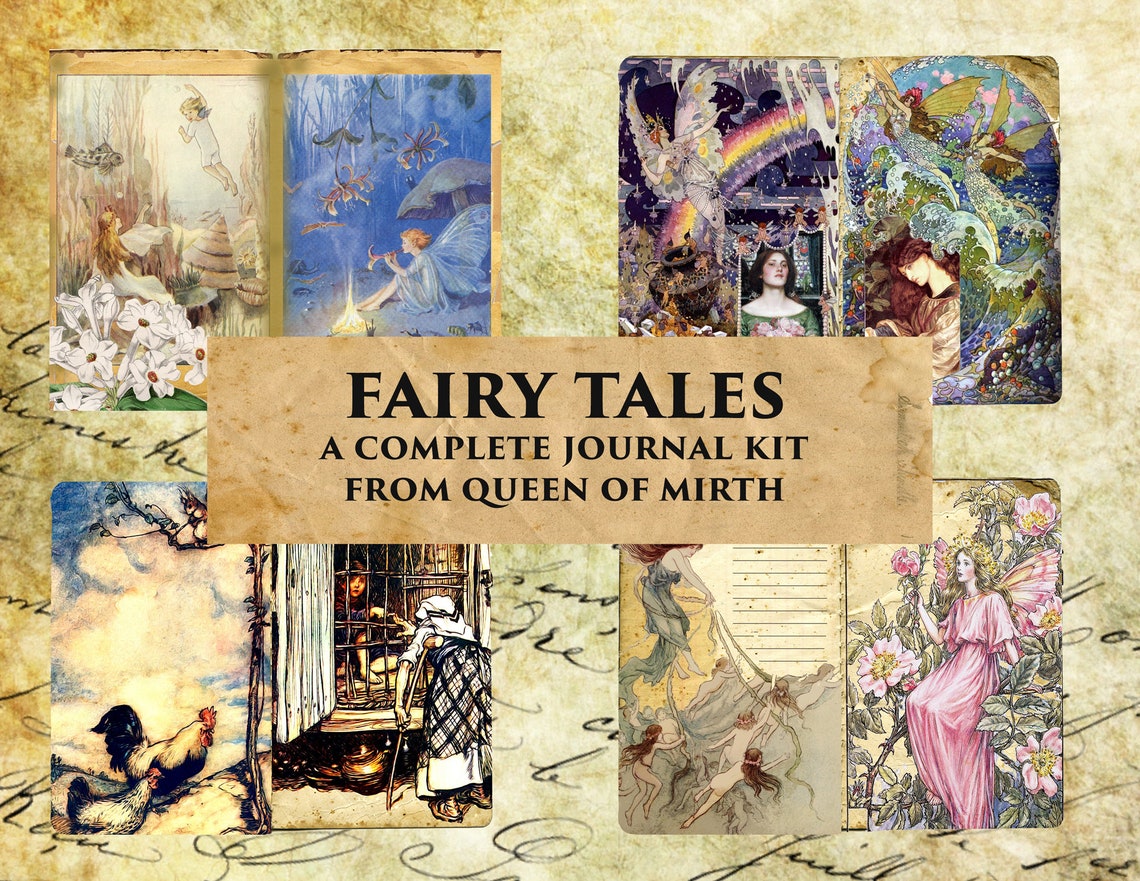 Fairy Tales Junk Journal Kit Instant Download Story Child | Etsy