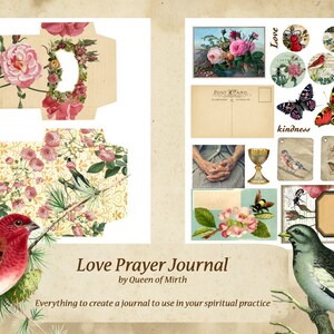 Love Prayer Journal Journaling Kit Bible Verses Christian Journal Cards ...