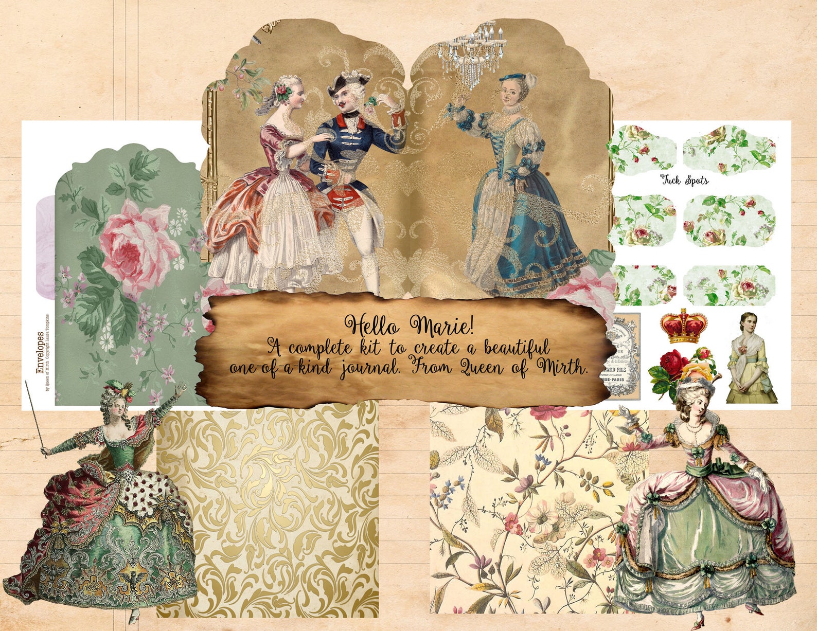 Hello Marie & BONUS Journaling Journal Kit French Paris Digital ...