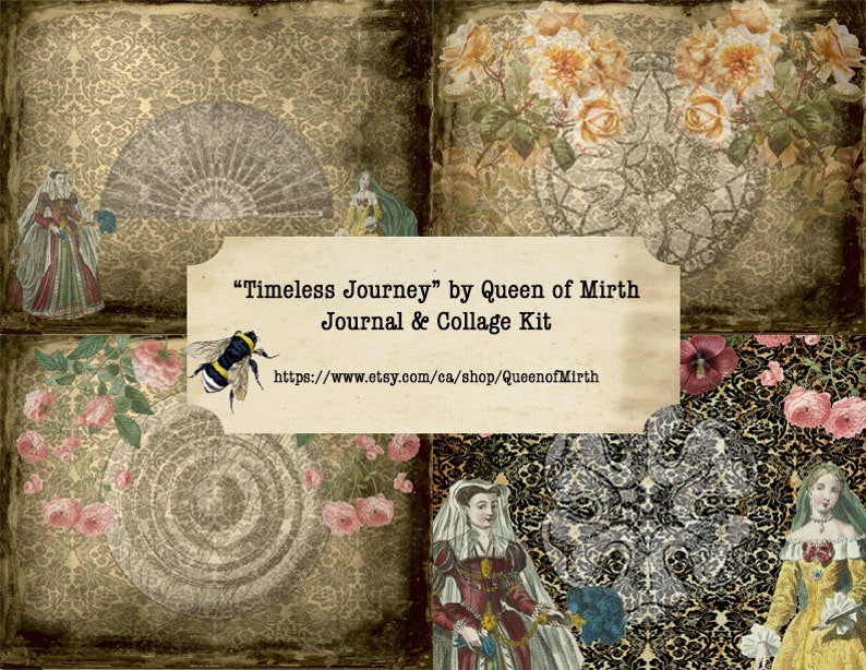 TIMELESS JOURNEY Medieval Journal Kit Renaissance Art Book | Etsy