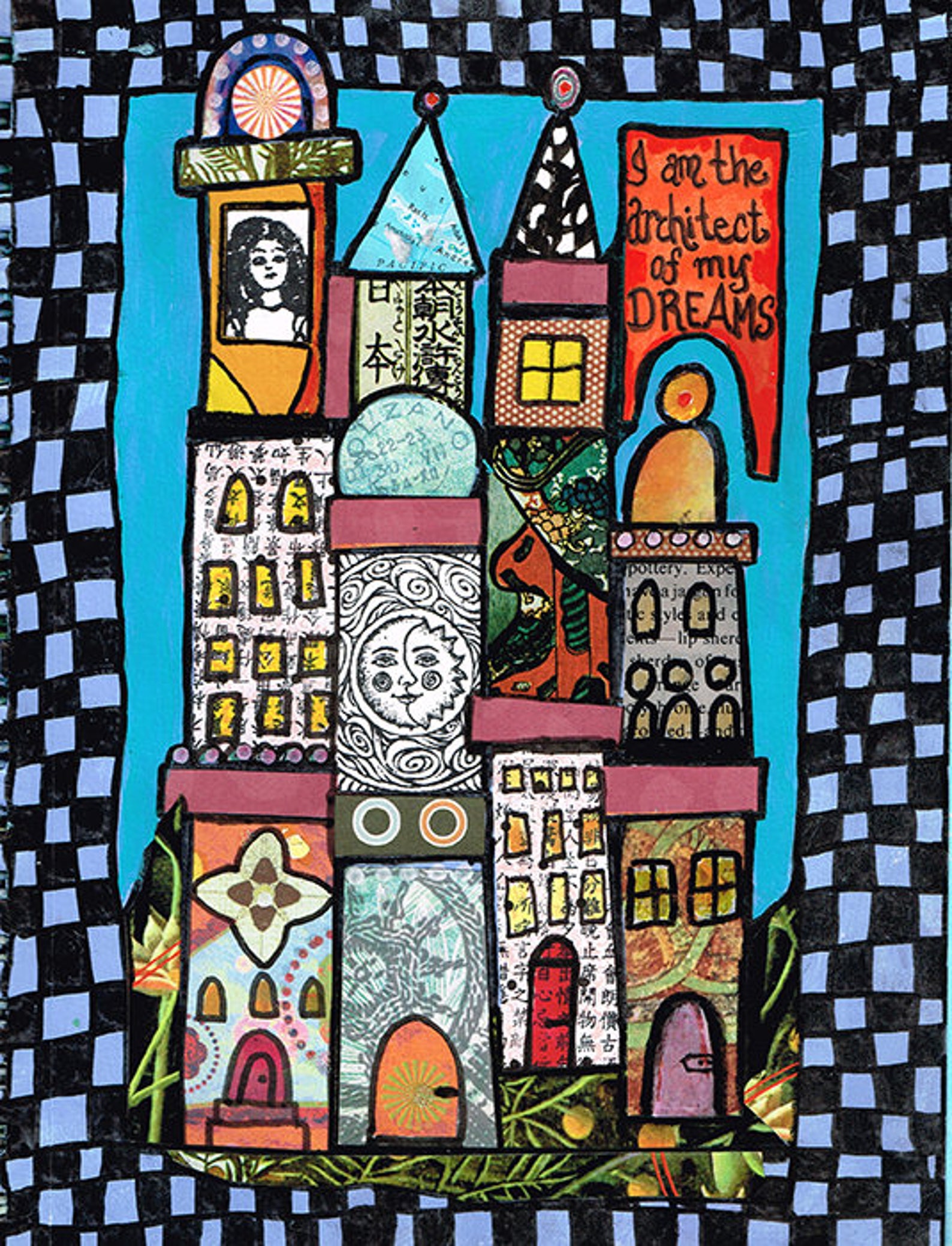 PRINTABLE HOUSES Instant Download Art Journal House Decoupage Mixed ...