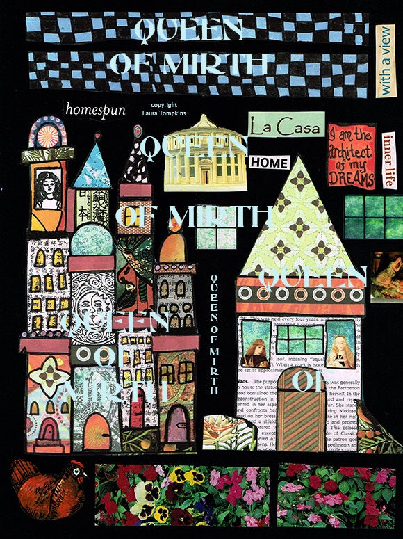 PRINTABLE HOUSES Instant Download Art Journal House Decoupage Mixed ...