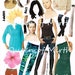 LIVE HAPPY Printable Paper Dolls With Bonus Freebie Mixed Media Digital ...