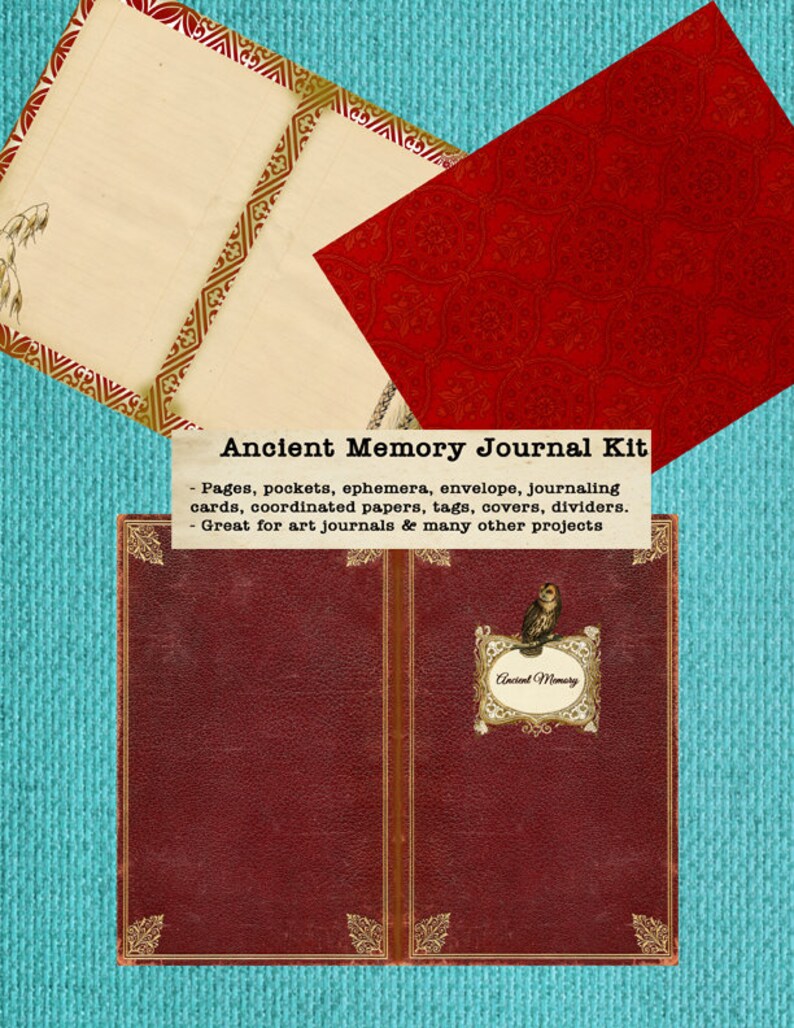Ancient Memory Journaling Kit Collage Sheet Egypt Digital - Etsy