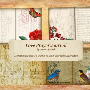 Love Prayer Journal Journaling Kit Bible Verses Christian Journal Cards ...