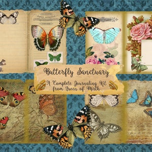 Butterfly Sanctuary Journal Kit Honeybee Butterflies Scrapbooking Junk ...