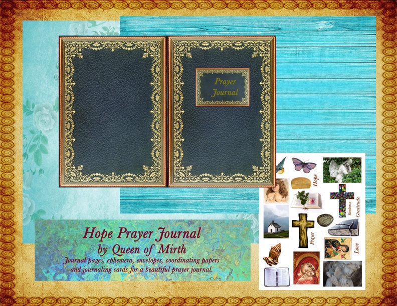 Hope Prayer Printable Bible Journal Downloadable Junk Journaling Kit ...