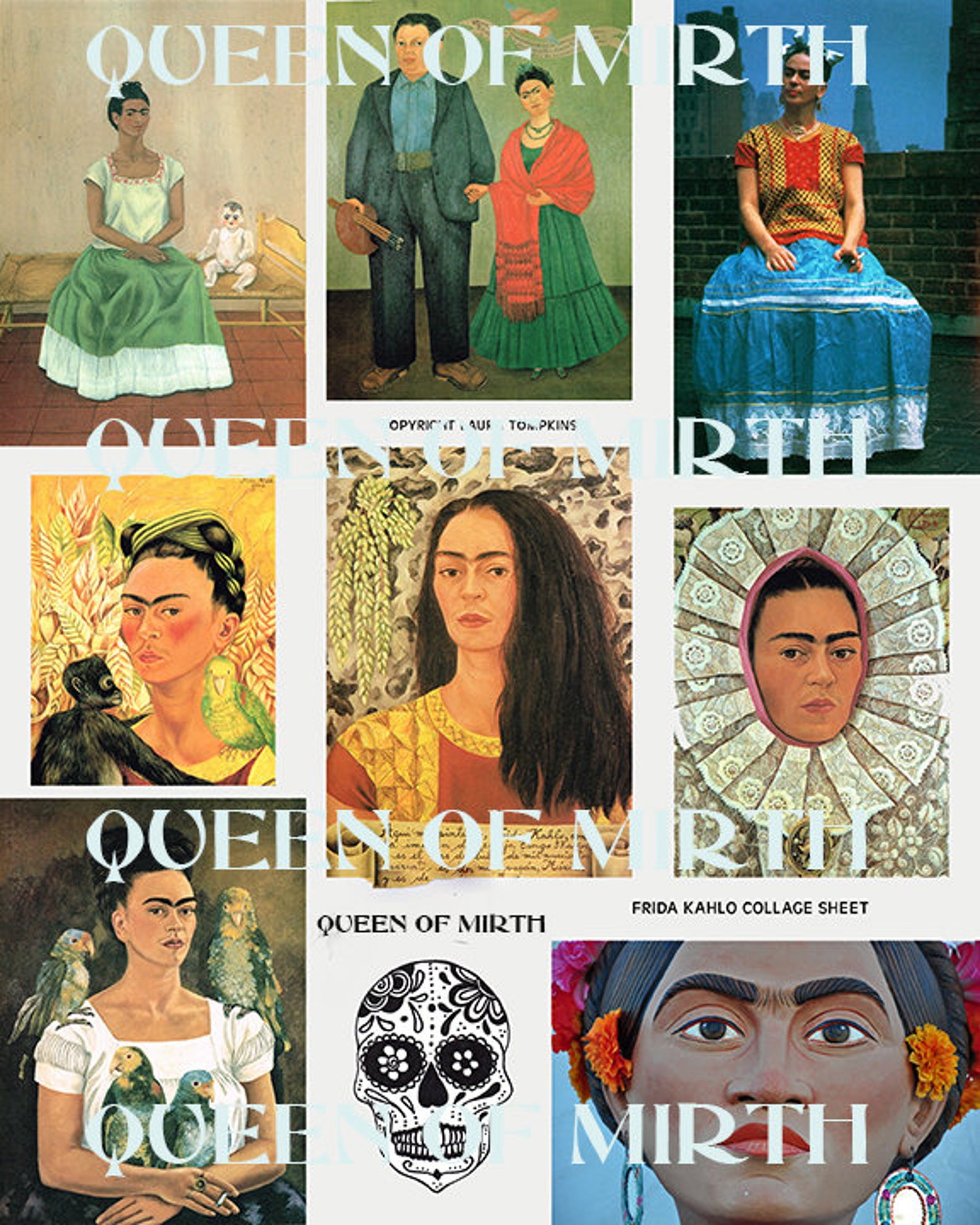 QUEEN OF MIRTH Frida Kahlo Instant Download Art Journal - Etsy