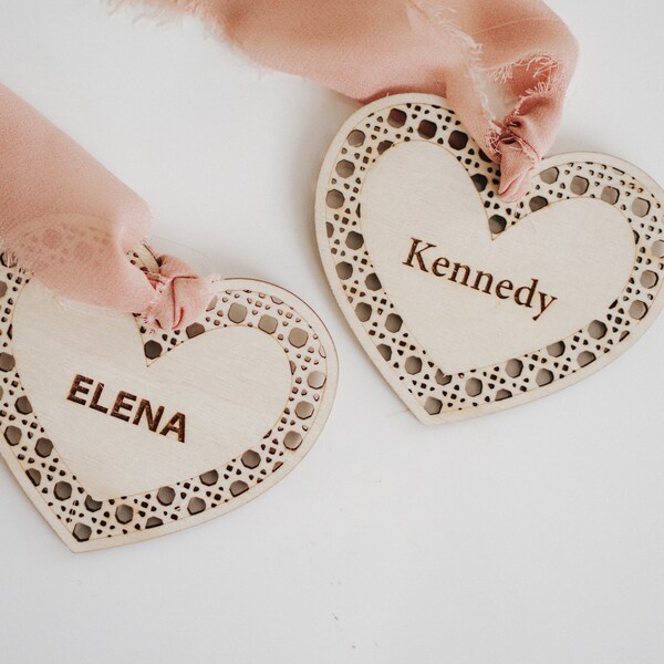 Heart Name Tag - Etsy