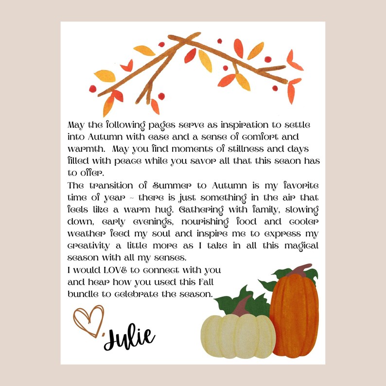 Autumn Journaling Pages | Fall Inspiration | Fall Ritual | Autumn ...