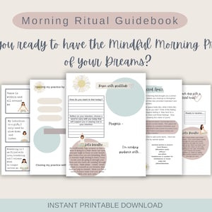 Mindful Morning Planner | Digital Download | Printable Morning Practice ...
