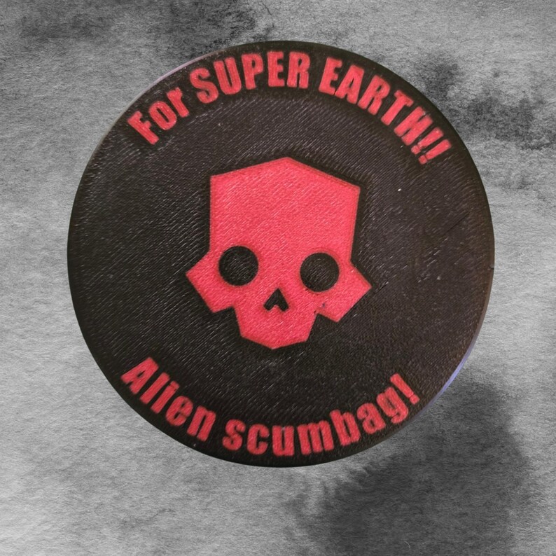 Helldivers 2 Coasters 3D Printed Galactic Insignia Drink Coasters set of 4 - Etsy