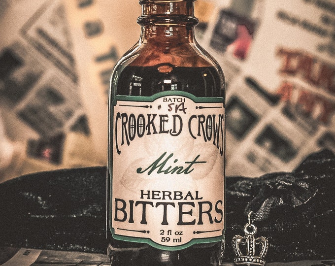 Mint Bitters Natural Herbal Digestive Vegan Wellness Tonic - Etsy