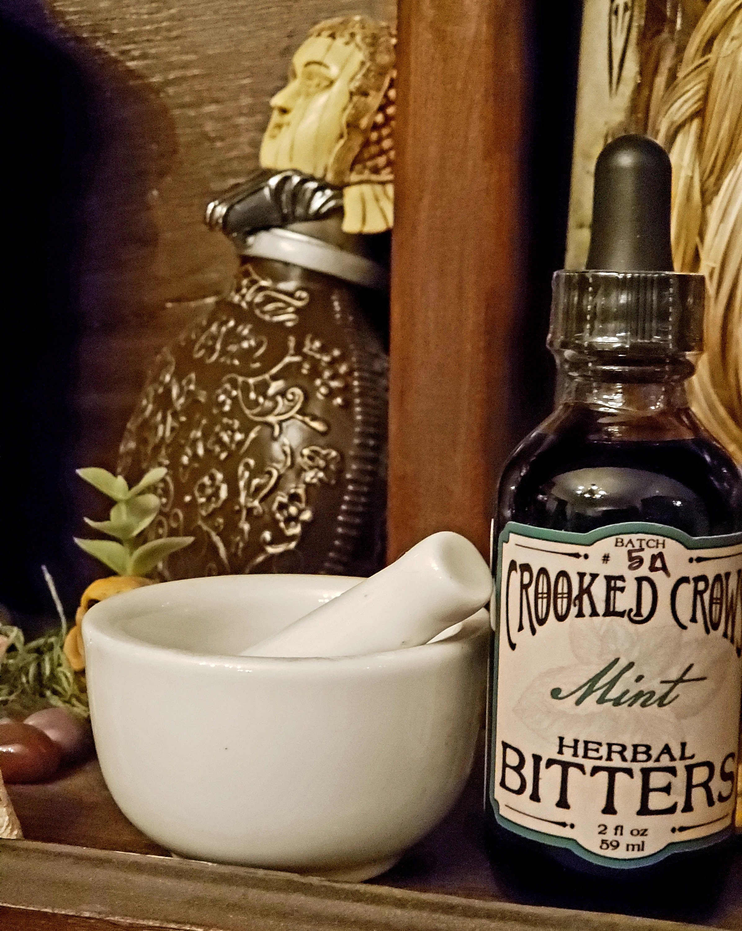 Mint Bitters Natural Herbal Digestive Vegan Wellness Tonic - Etsy