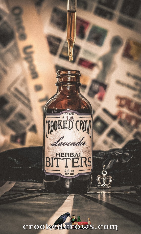 Lavender Bitters Natural Herbal Digestive Vegan Wellness Tonic - Etsy