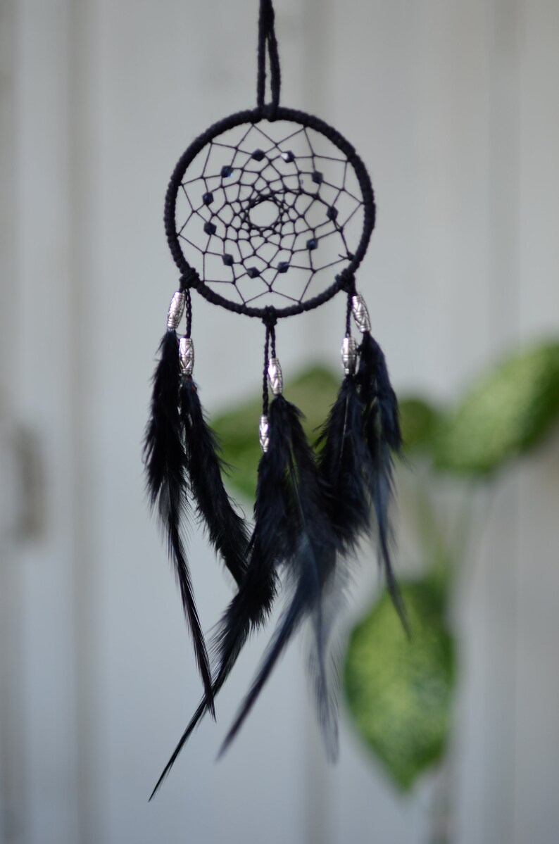 Black Dream Catcher for Car Black Small Dreamcatcher Small - Etsy