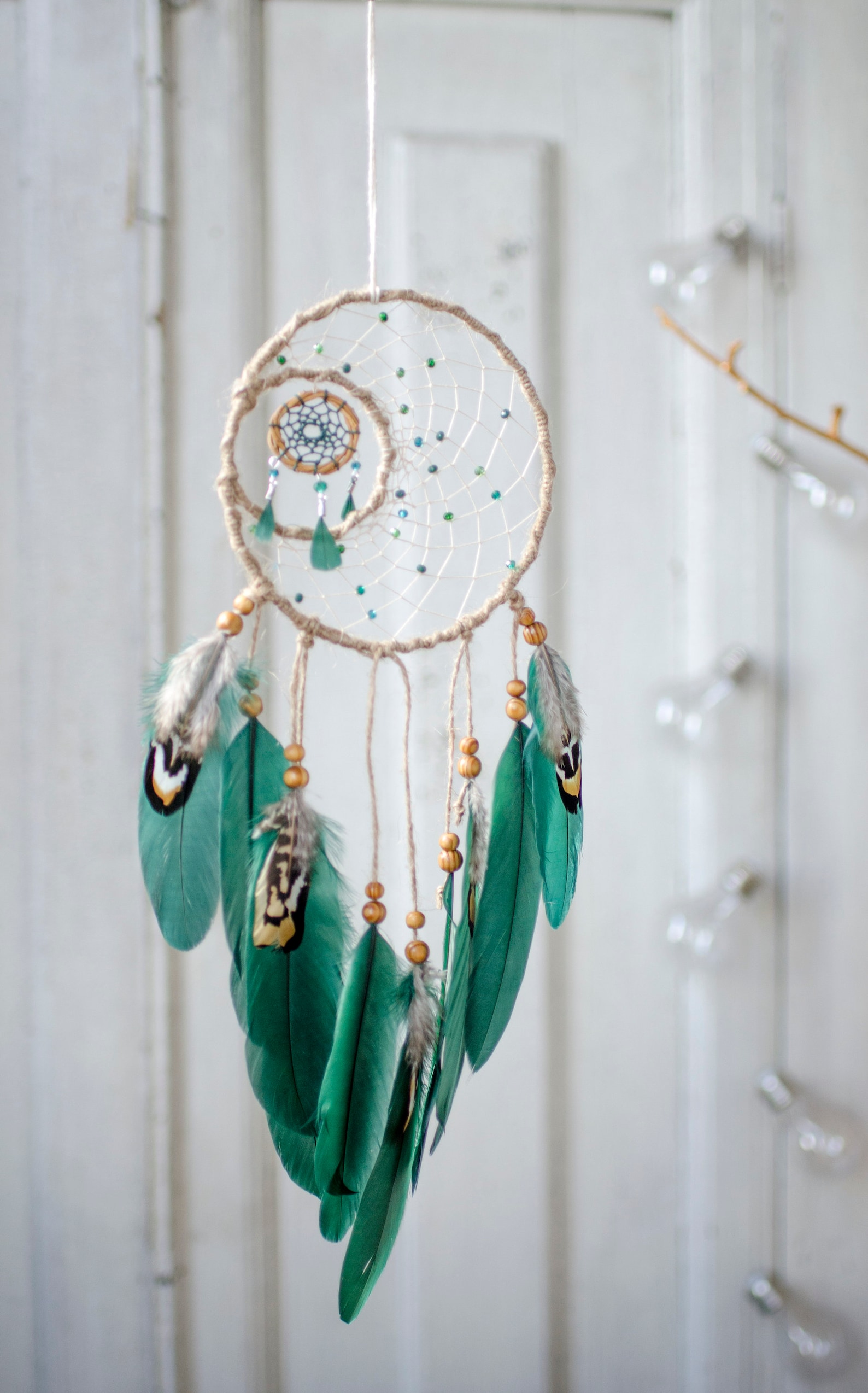 Unique Green Dream Catcher. Forest Spirit Dream Catcher - Etsy