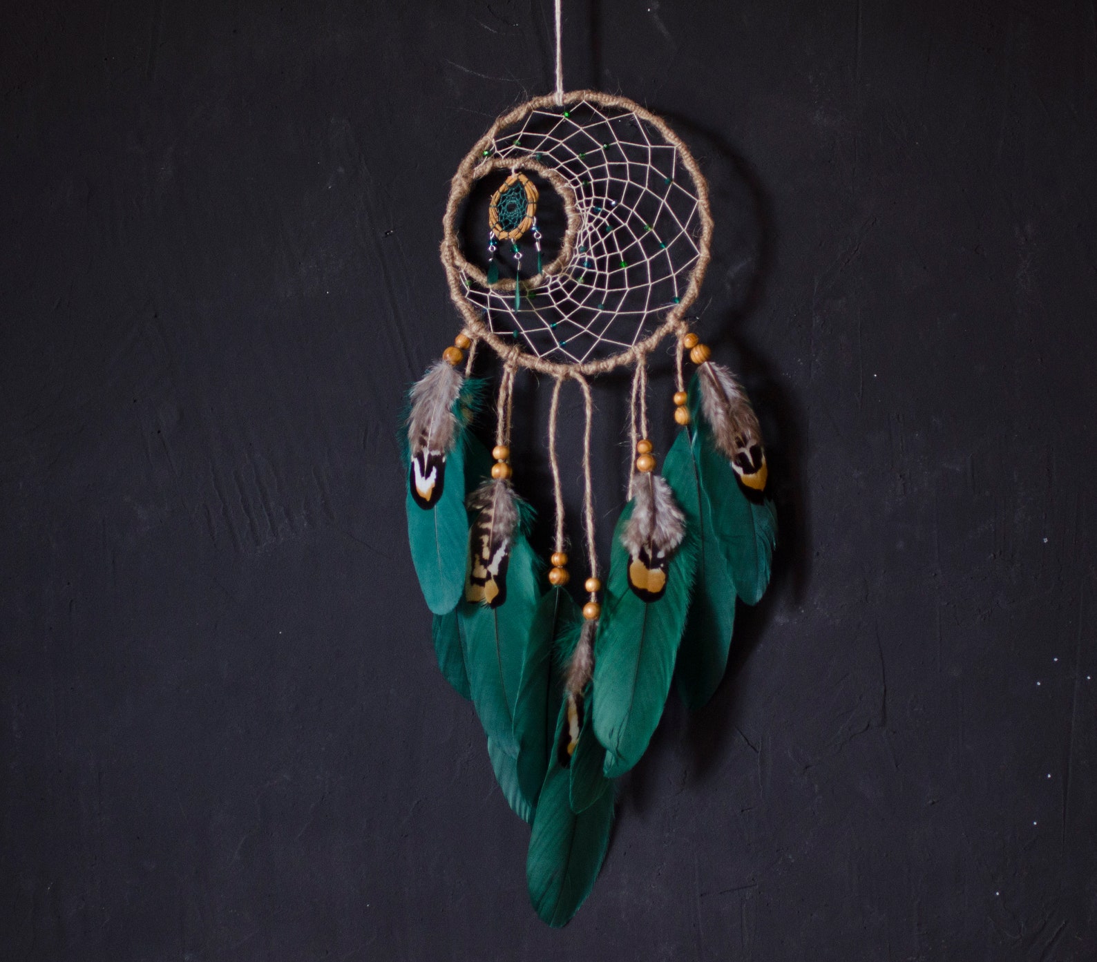 Unique Green Dream Catcher. Forest Spirit Dream Catcher - Etsy