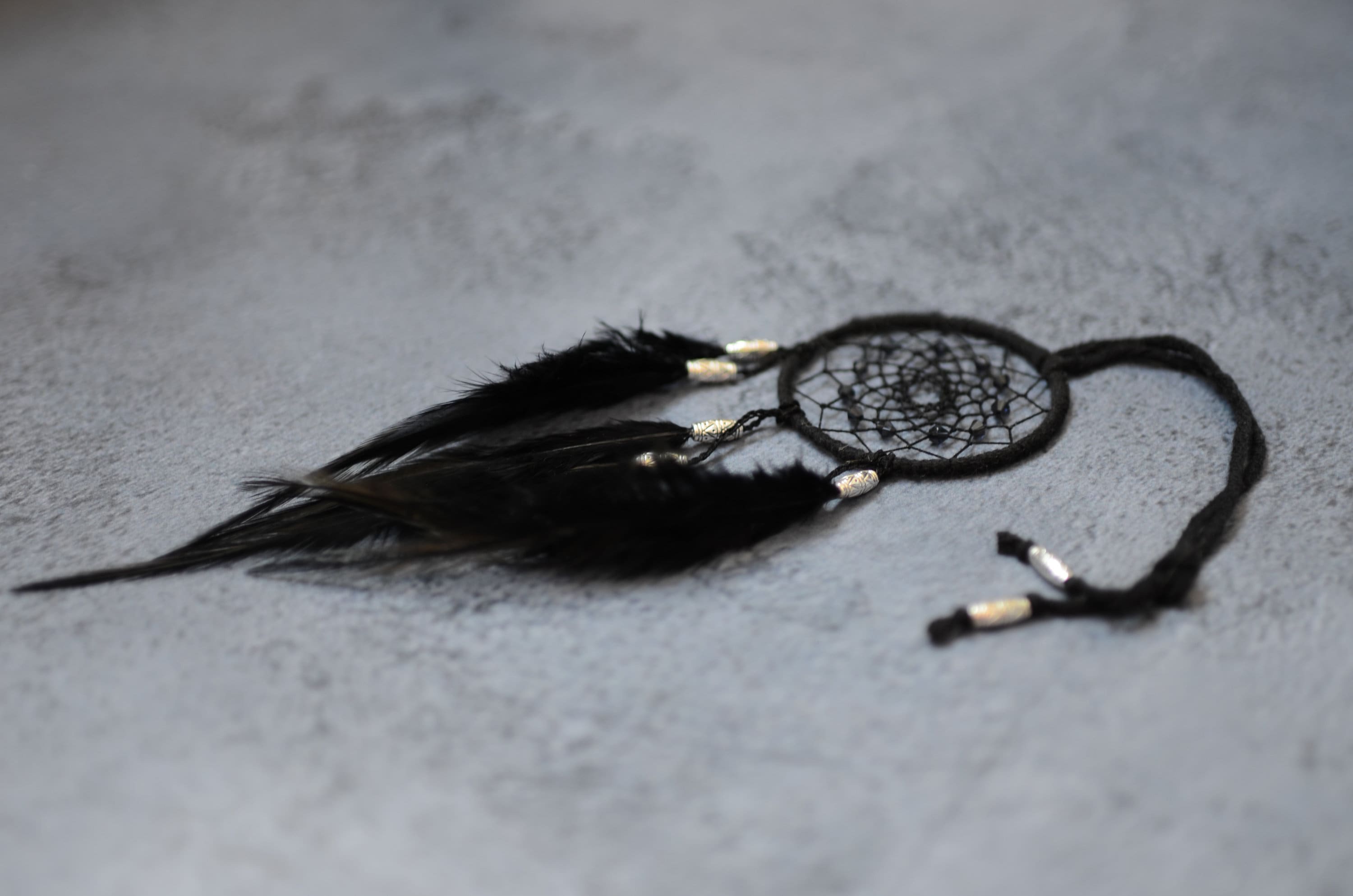 Black Dream Catcher for Car Black Small Dreamcatcher Small | Etsy