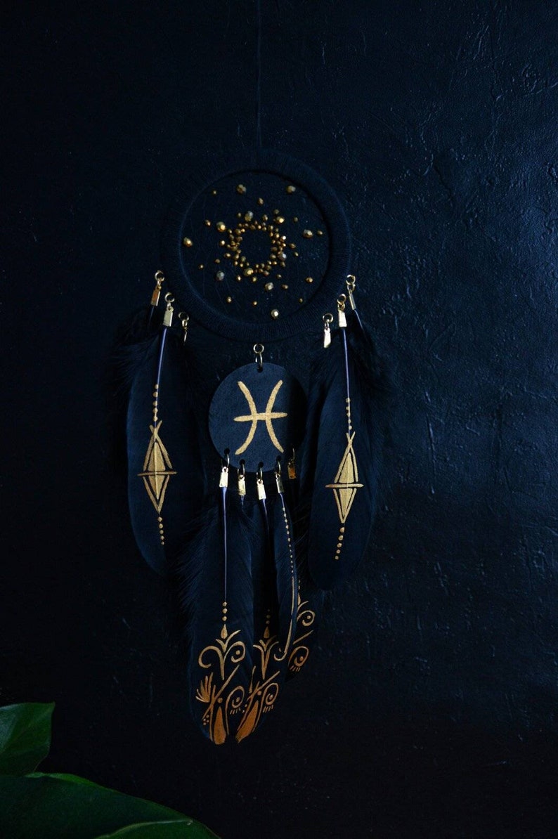 Pisces Star Sign Zodiac Dream Catcher Wall Decor. Personalized - Etsy
