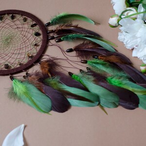 Brown Dream Catcher Green Dream Catcher Housewarming Gift Dream Catcher ...