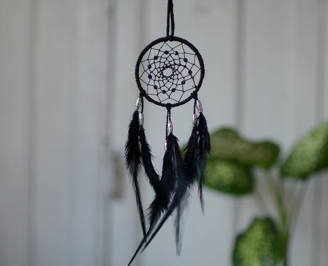 Small Black Dream Catcher/ Birthday Gift for Friend/ Dream - Etsy