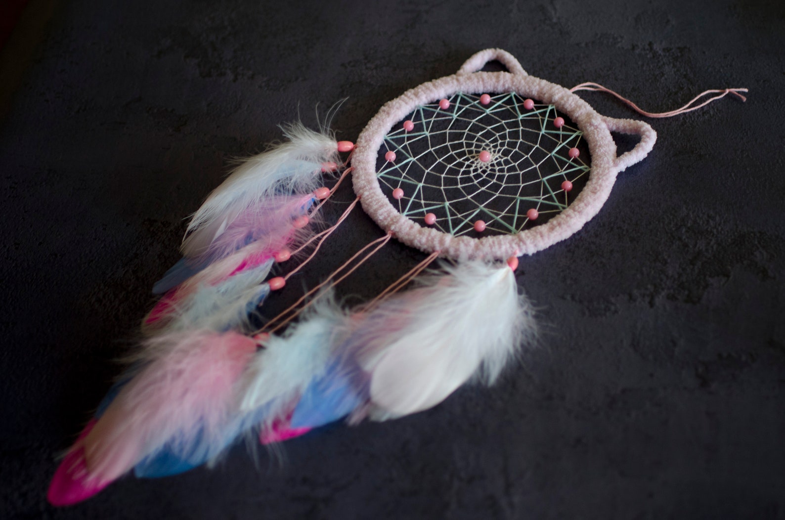 Dream Catcher for Girl. Pastel Nursery Dreamcatcher. Cat - Etsy