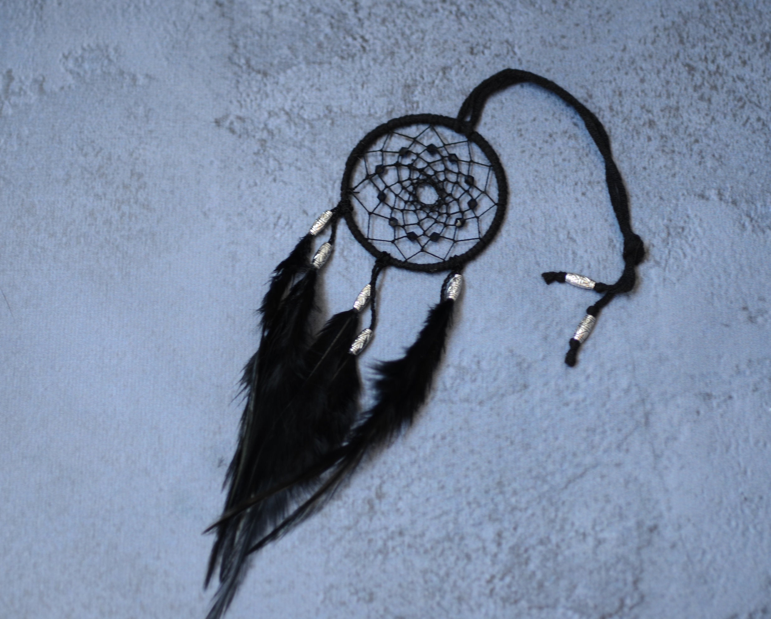 Black Dream Catcher for Car Black Small Dreamcatcher Small | Etsy